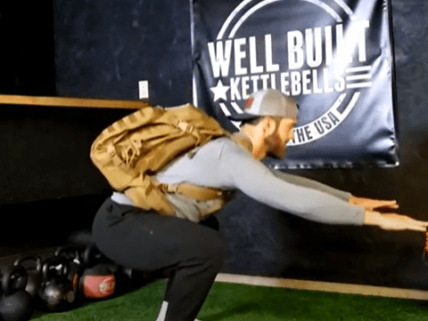 Kettlebell Backpack Squats – Well Built Humans Lifestyle Gear